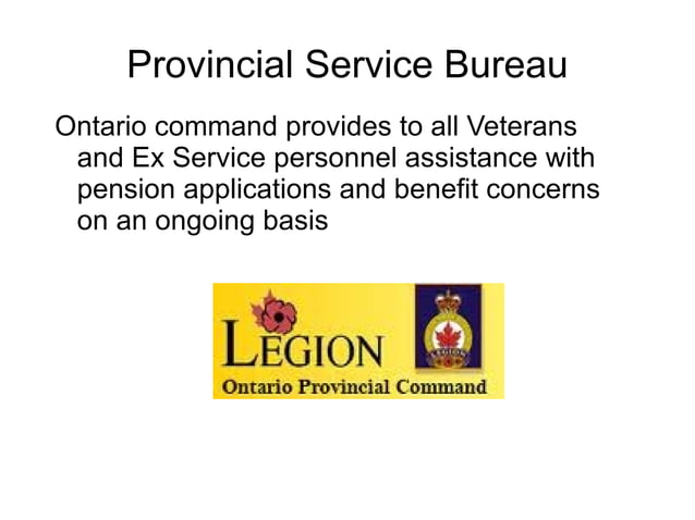 Facts about RCL Ontario Command | PPT