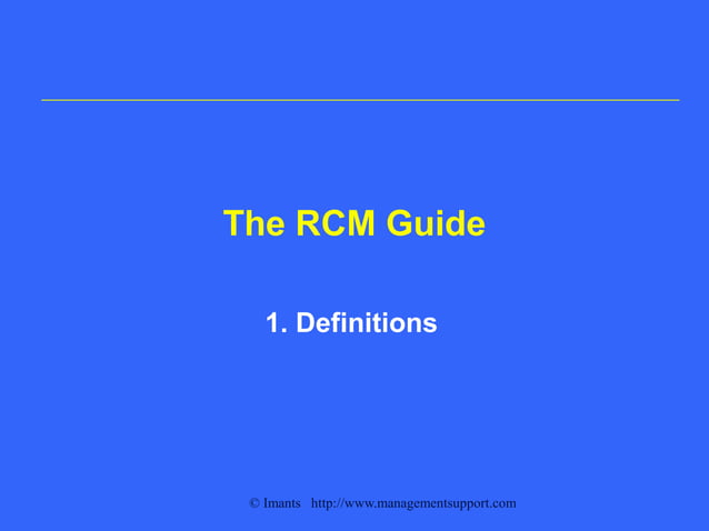 Rcm | PPT