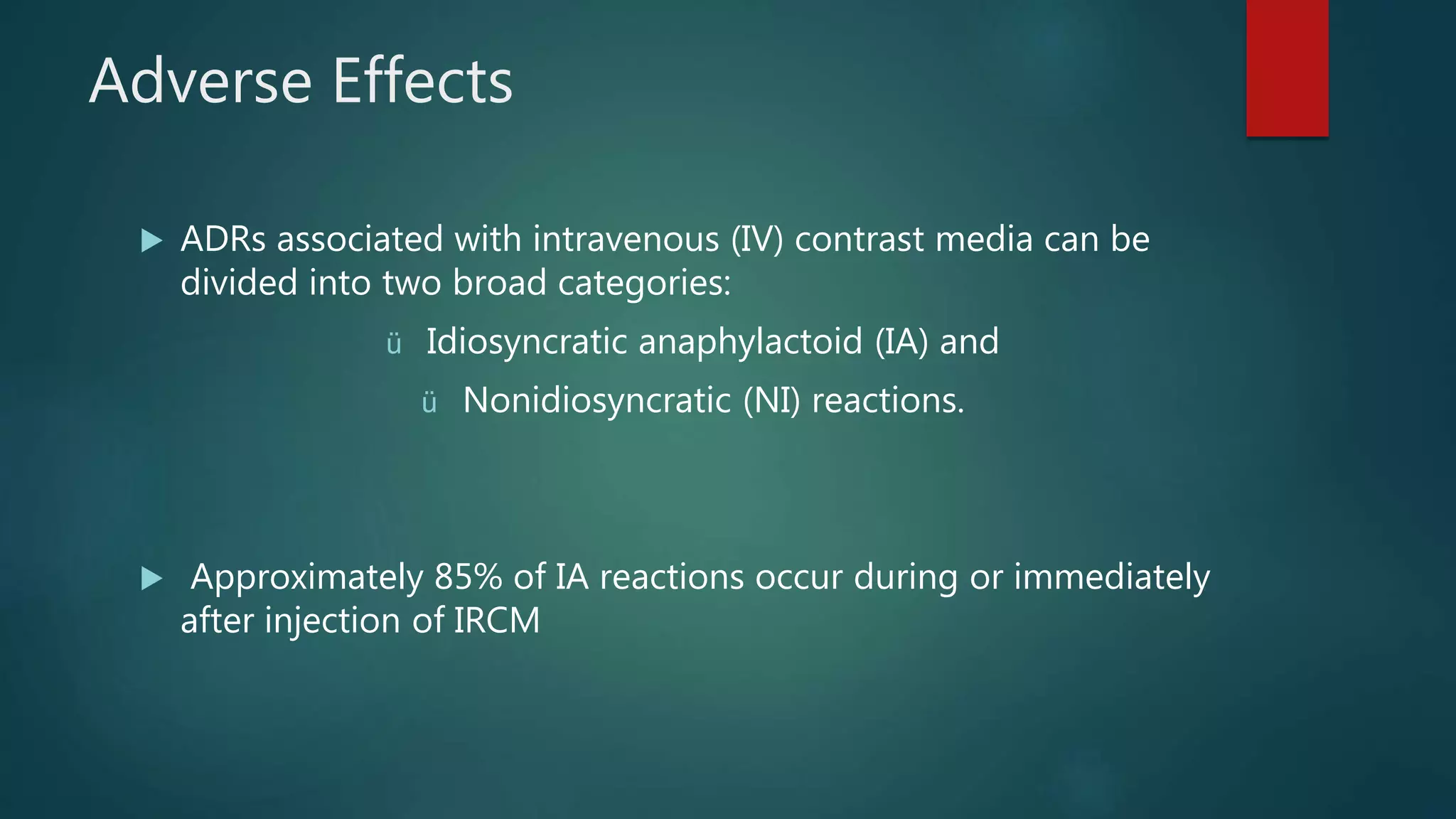 Radiographic contrast media (urology) | PPTX