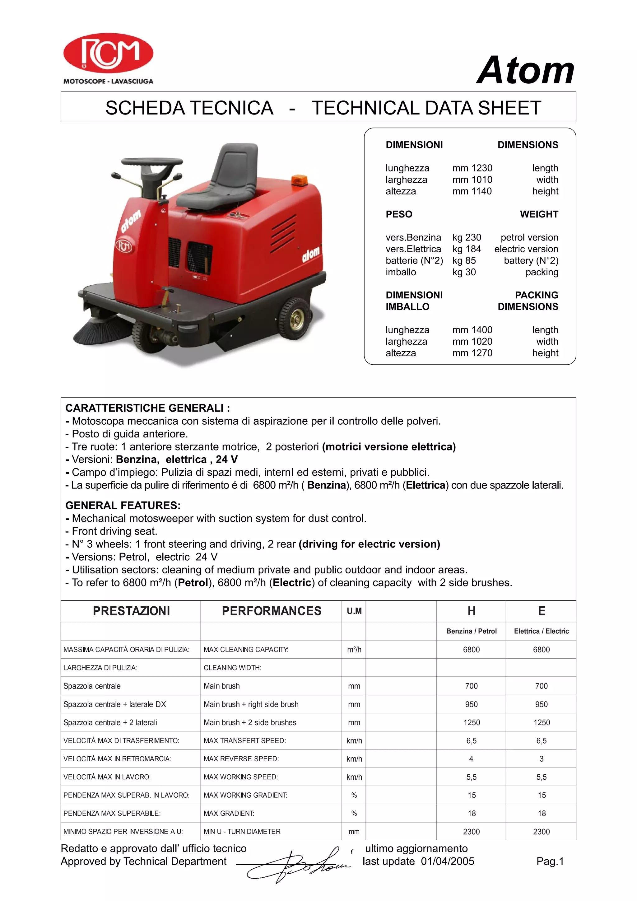 RCM Rider Floor Vacuum Sweeper | Sweepers Australia | PDF