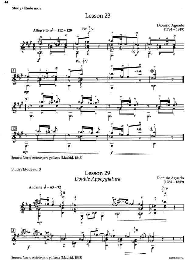 Rcm guitar series (third edition, 2004) - repertoire and studies, book ...