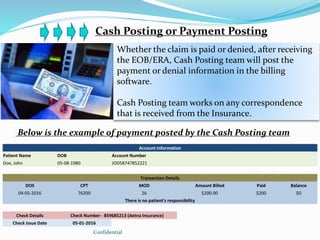 Medical Billing RCM Module | PPTX