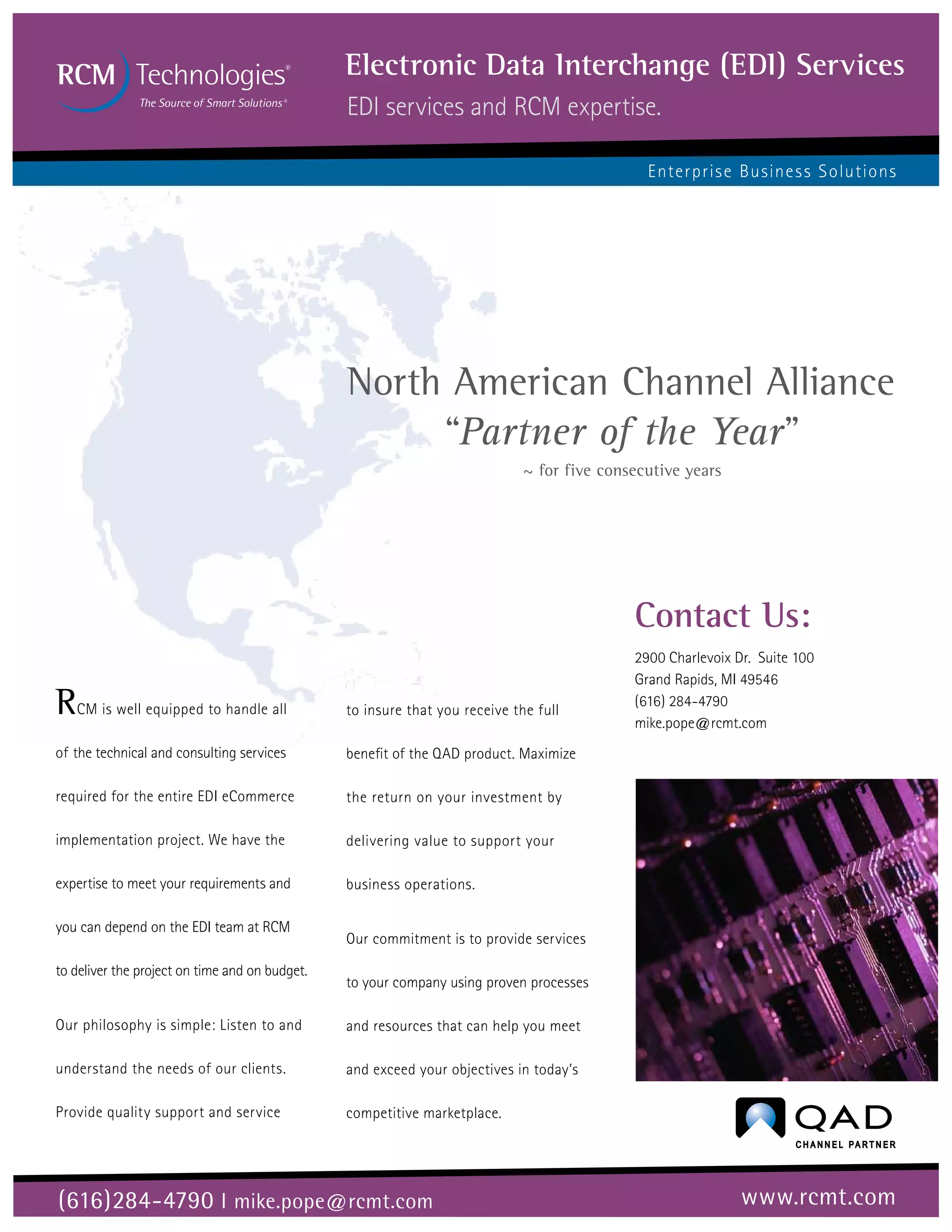 RCM QAD EDI services | PDF