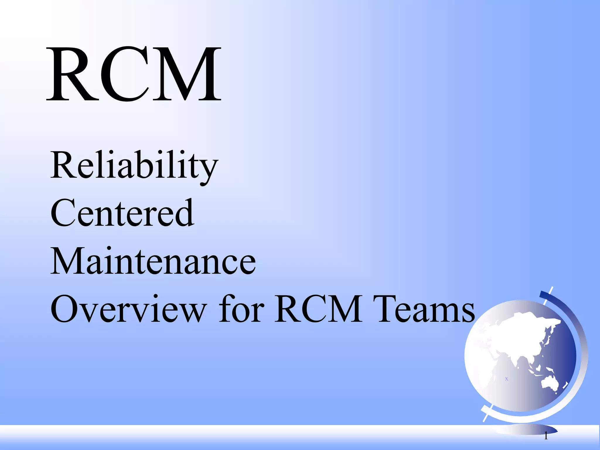 Rcm 4 hour overview for rcm teams | PDF