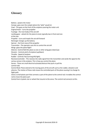 Aeromodelling Instruction manual | PDF