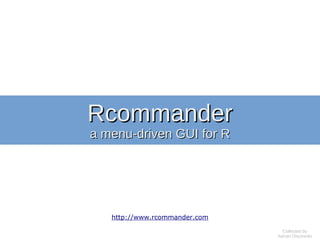 Rcommander - a menu-driven GUI for R | PDF | Operating Systems | Computer Software and Applications