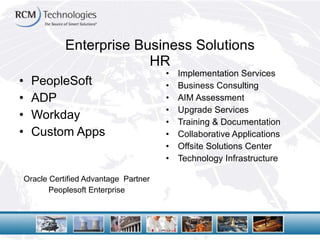 RCM Life Sciences Presentation 2009 | PPT