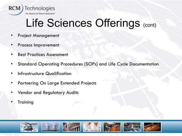 RCM Life Sciences Presentation 2009 | PPT