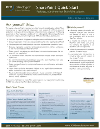 RCM SharePoint Quick Start | PDF