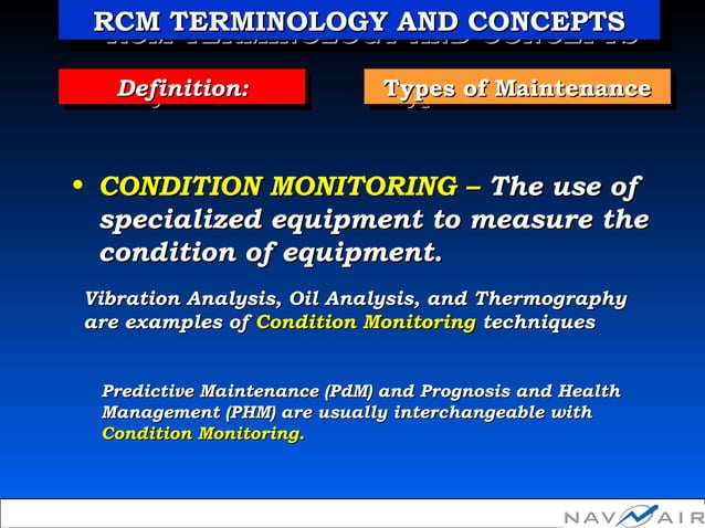 Rcm terminology and concepts | PPT