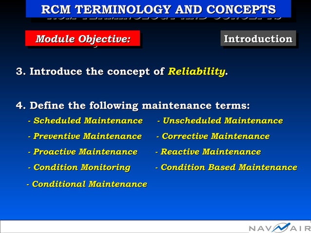 Rcm terminology and concepts | PPT