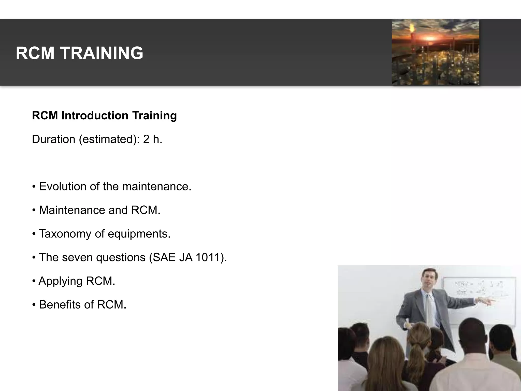 Rcm training | PPSX