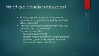 Access & benefit sharing | PPT