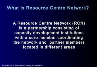 RCN approach to capacity building in WRM in Nigeria | PPT