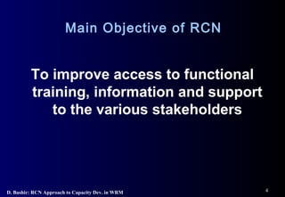 RCN approach to capacity building in WRM in Nigeria | PPT