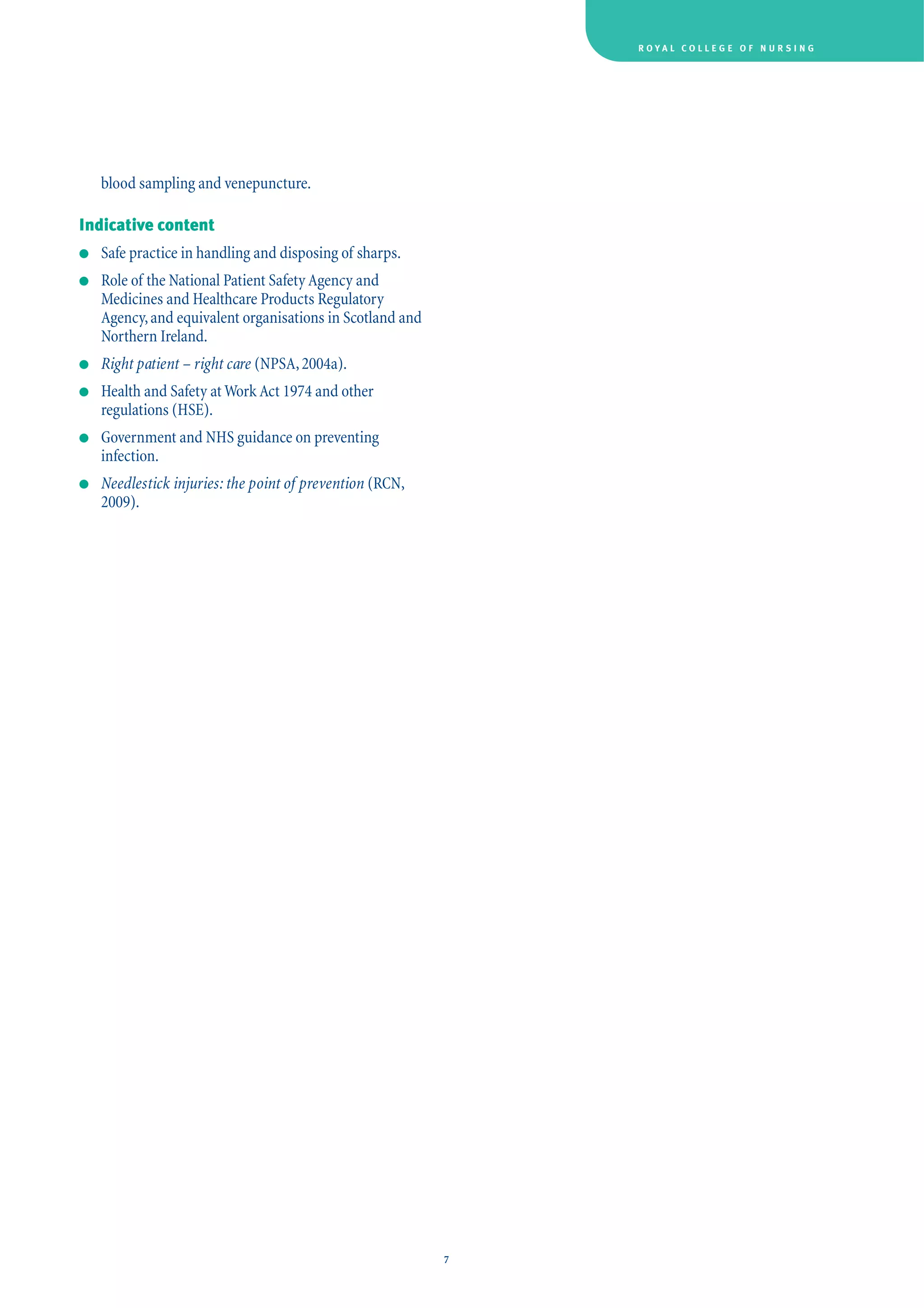 Rcn paed venepuncture handbook | PDF