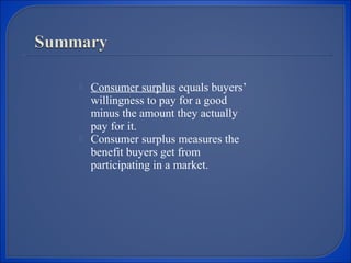 consumer surplus | PPT