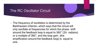 Rc oscillator circuit | PPTX