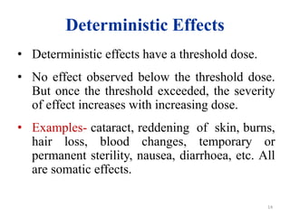 Biological Effects of Ionizing Radiation | PPTX