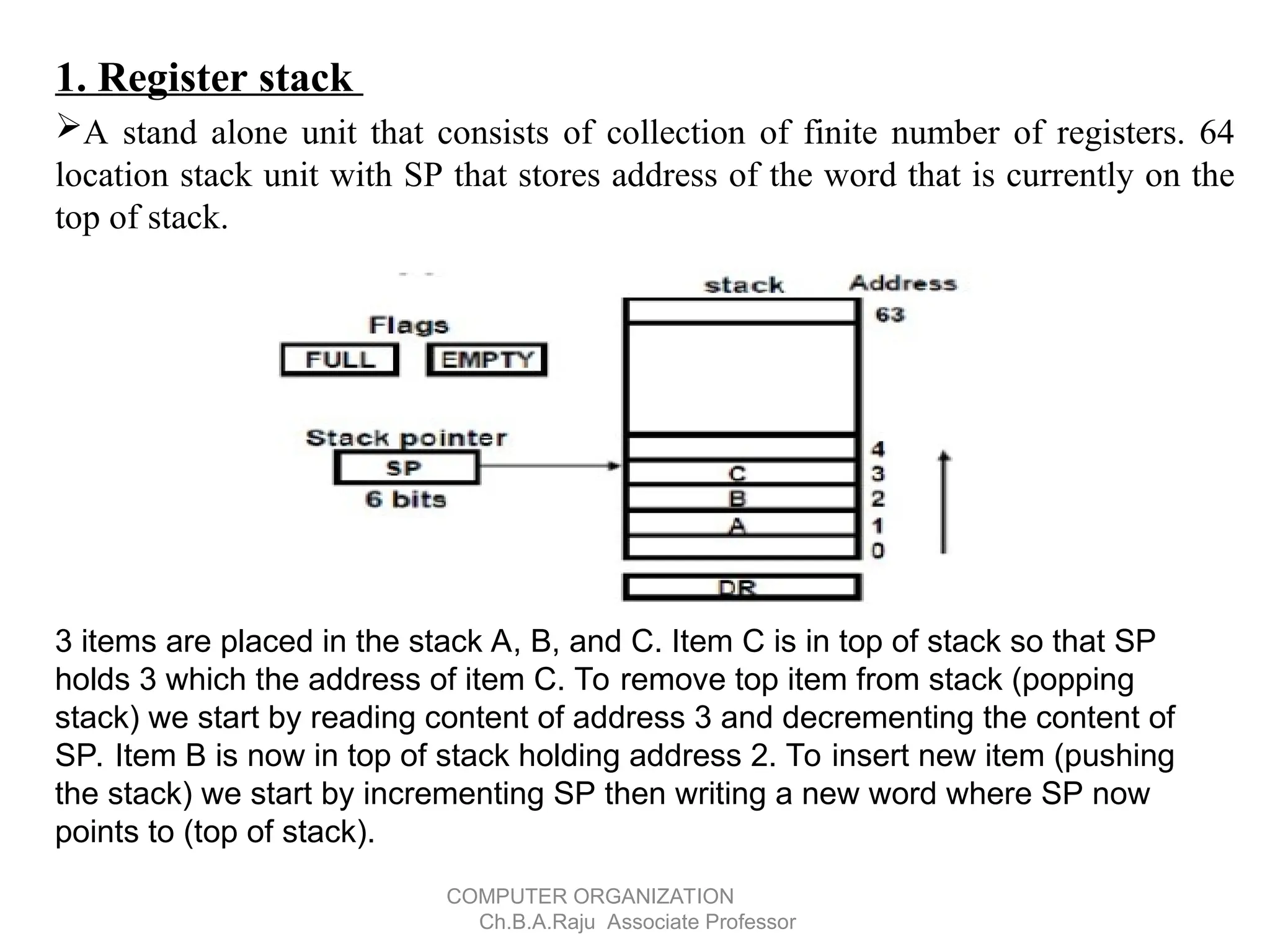 computer organisation unit 3 presentatio | PPT