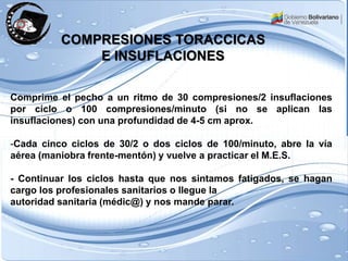 Reanimación cardio pulmonar RCP actualizado | PPTX