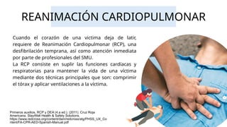 Reanimación cardiopulmonar básica. Cardiología | PPTX