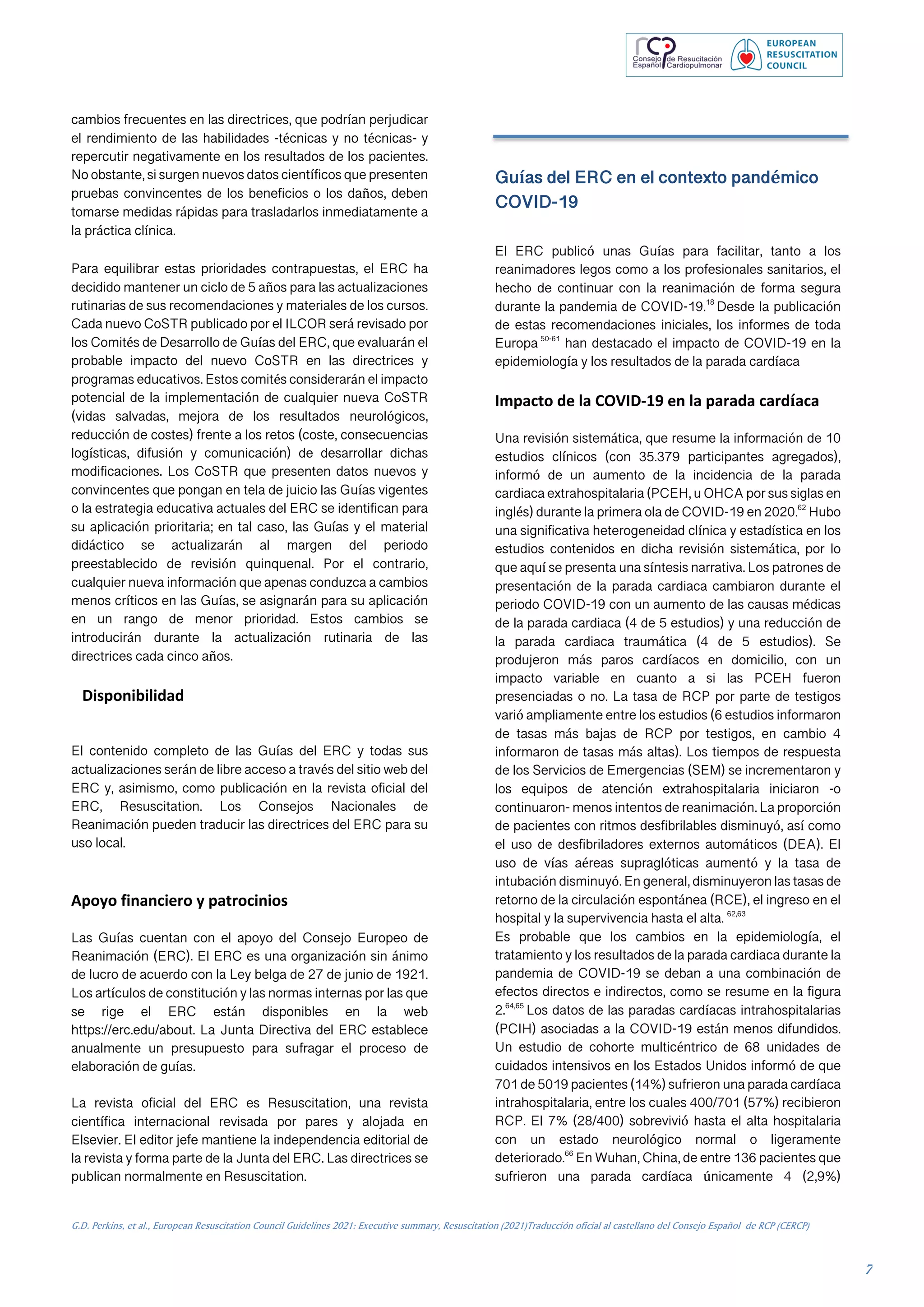 Rcp guias-erc-2021-01-resumen-traduccion-oficial-cercp | PDF