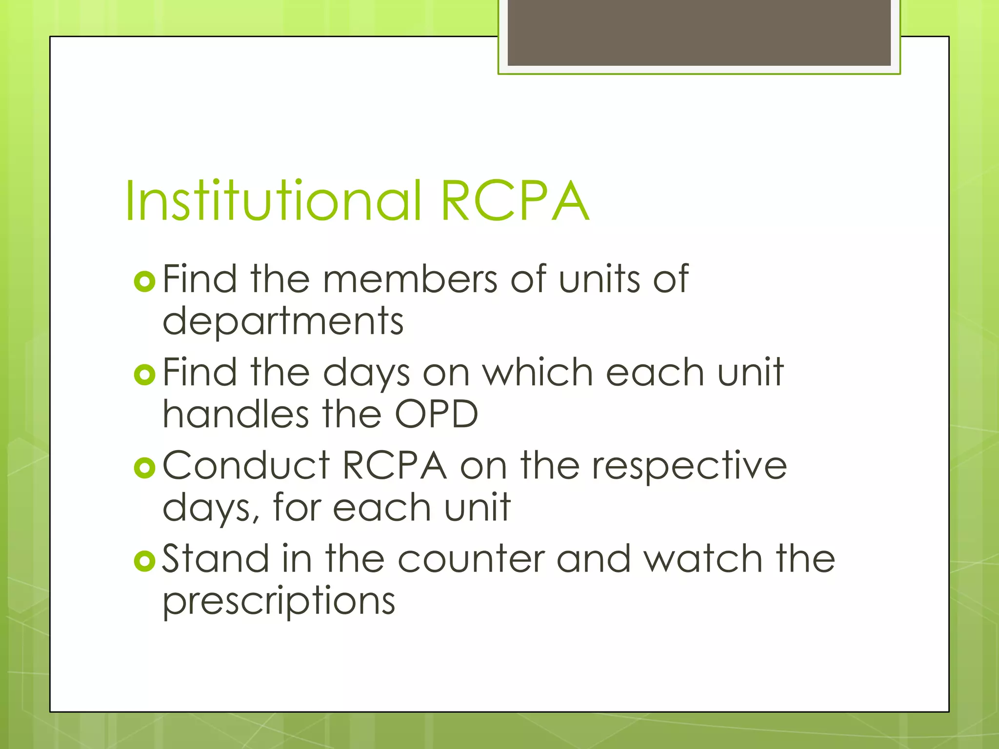 RCPA | PPTX