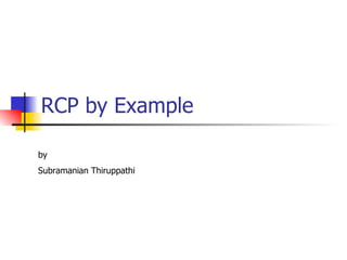 Rcp by example | PPT