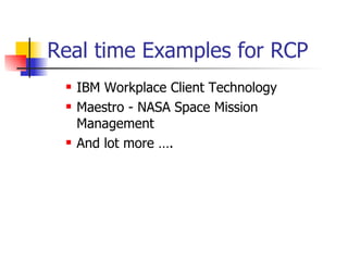 Rcp by example | PPT