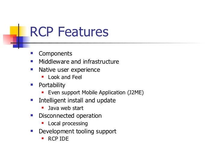 Rcp by example