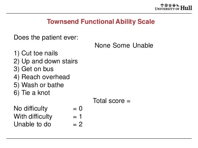 Activities of daily living