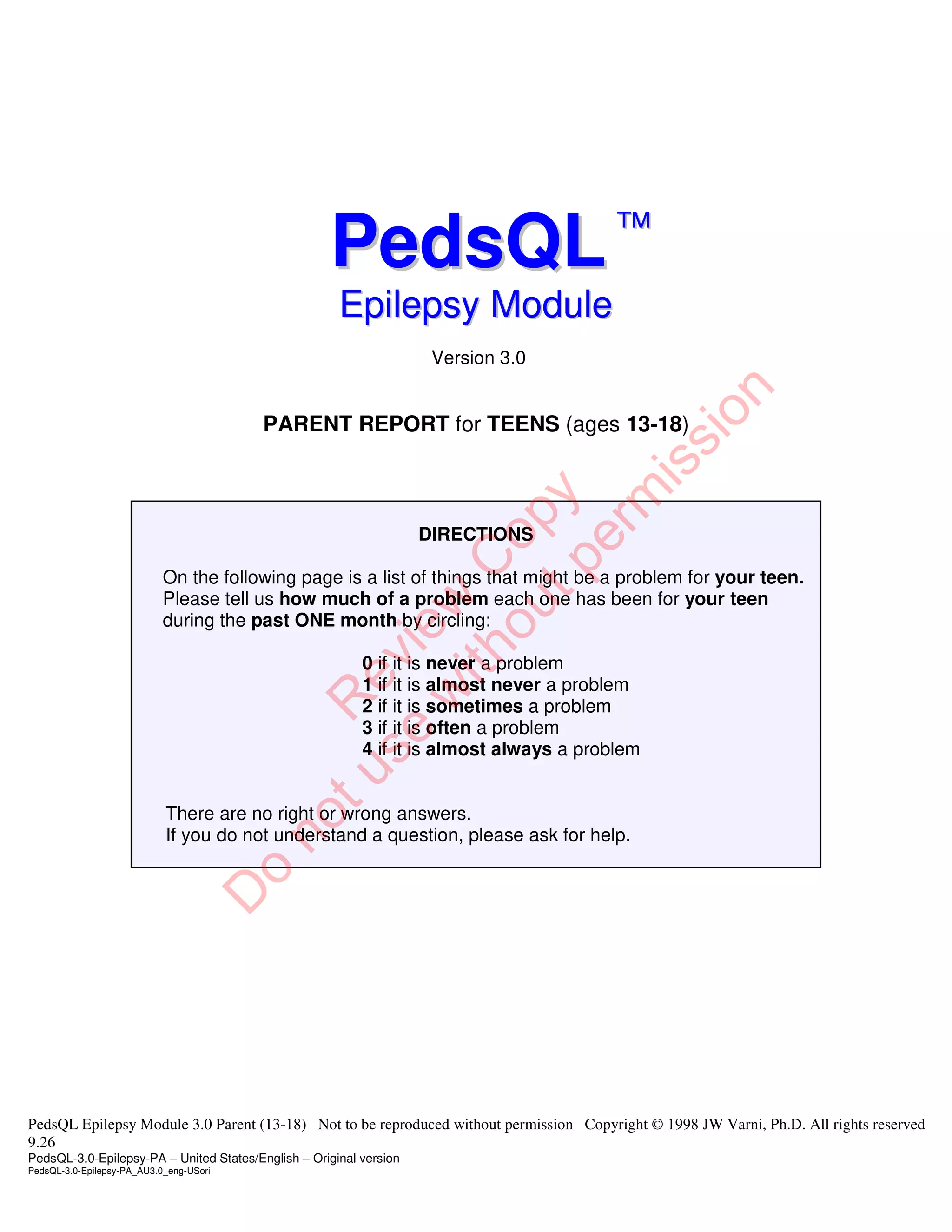 Rc peds ql epilepsy module_2018-01-05_all_standard_acute | PDF