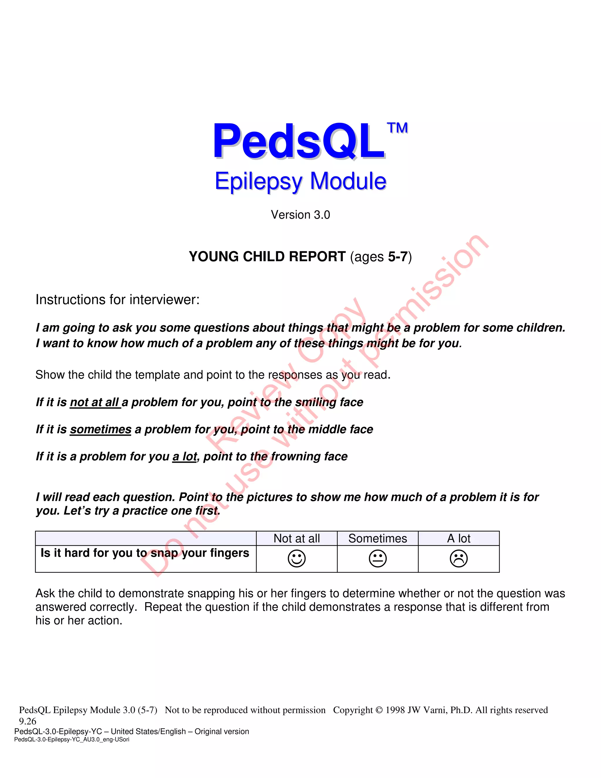 Rc peds ql epilepsy module_2018-01-05_all_standard_acute | PDF