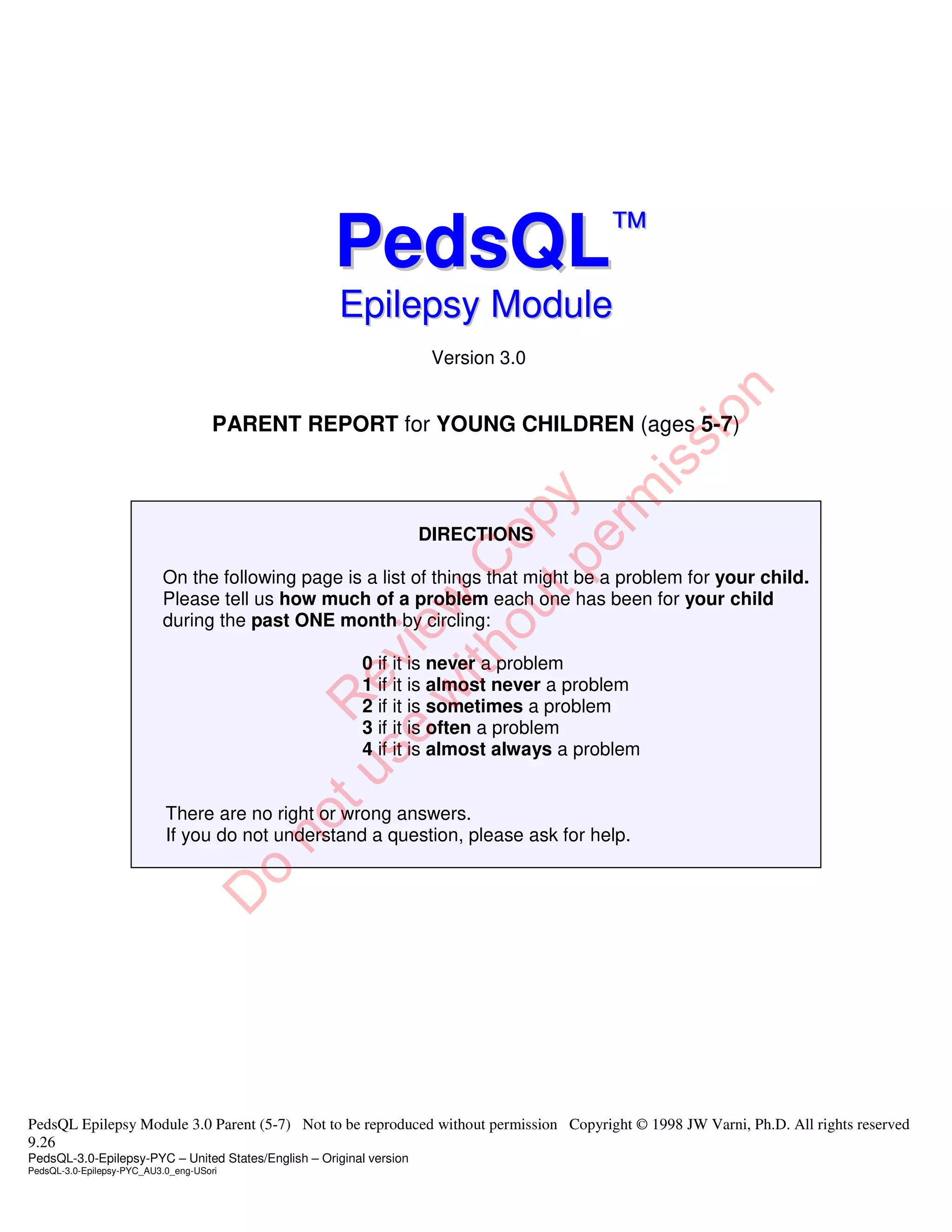 Rc peds ql epilepsy module_2018-01-05_all_standard_acute | PDF