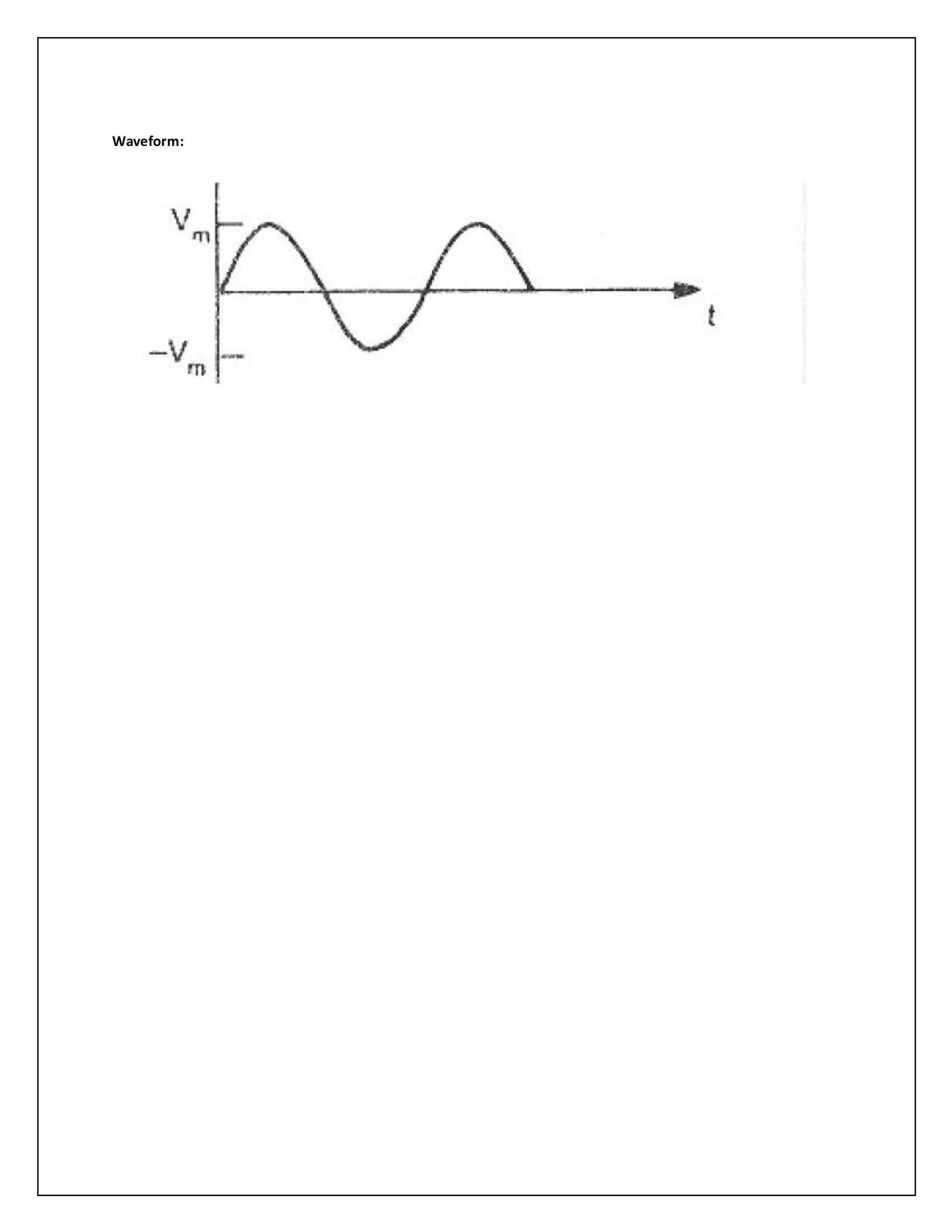 Rc phase shift oscillator | DOCX