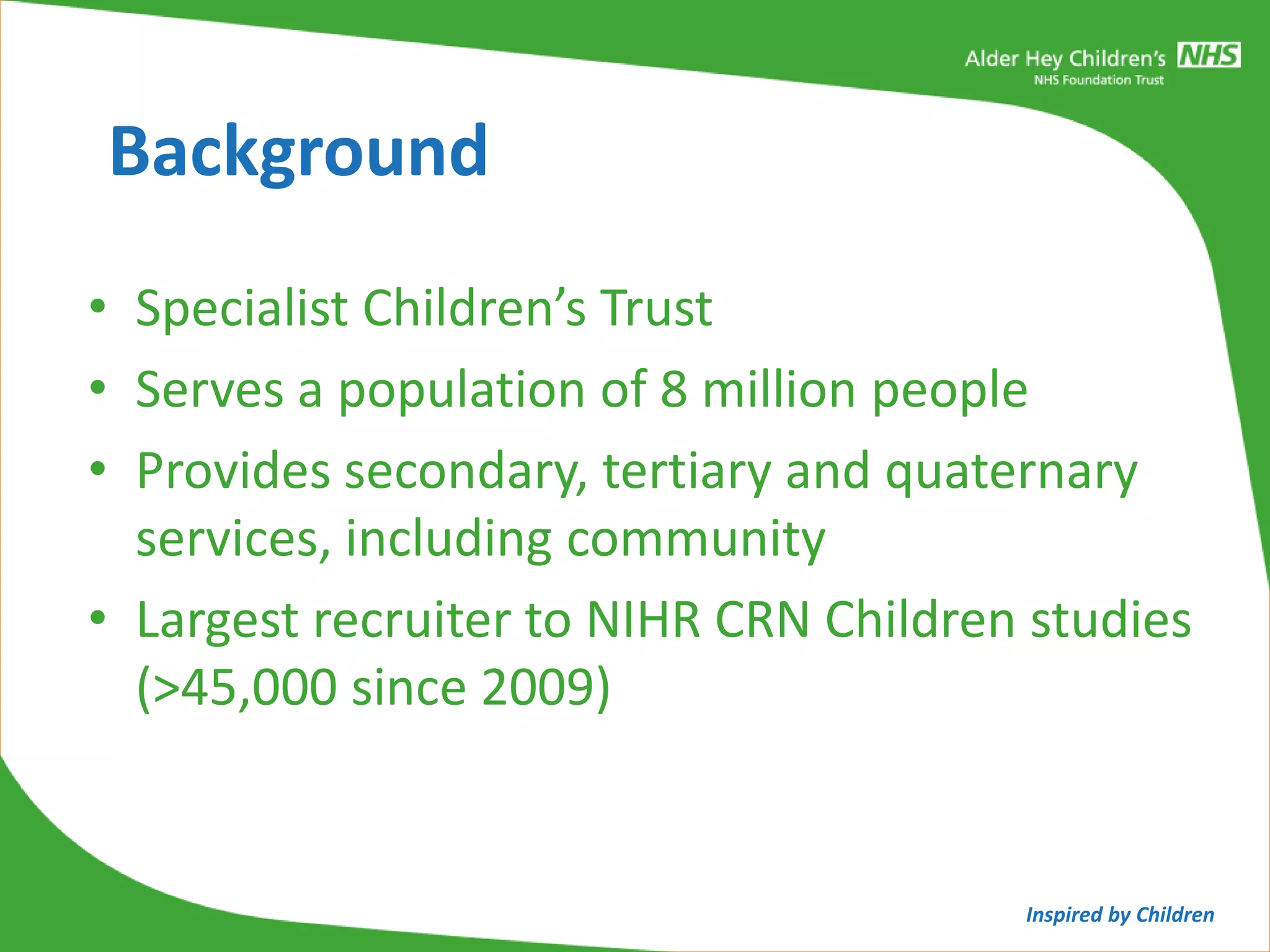 Louise Shepherd - How to embed research in NHS trusts to improve ...