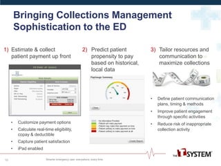 T-System's RevCycle+, the next generation of ED coding & billing. | PPTX