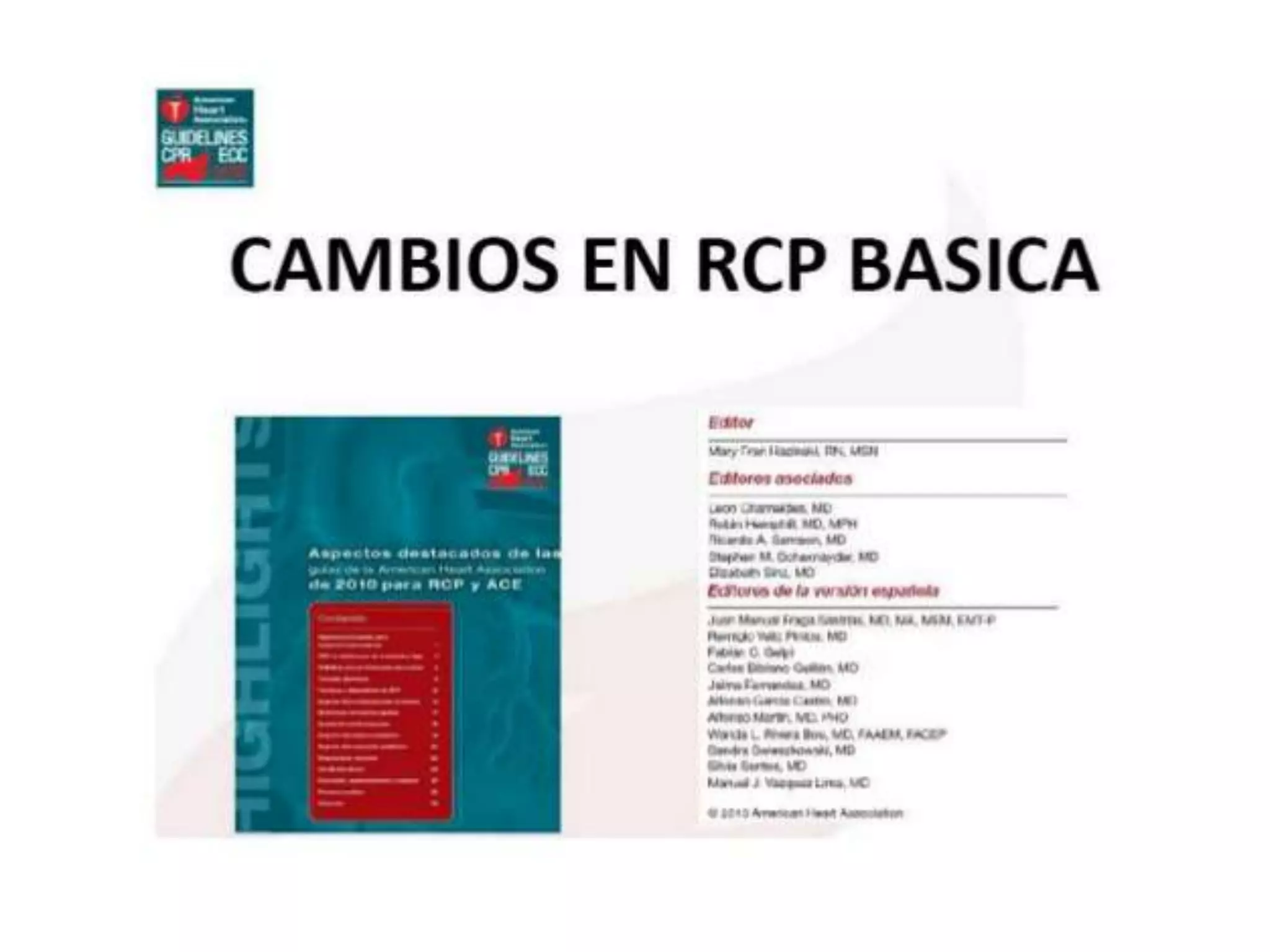 Reanimación Cardio pulmonar Pediátrico (RCP PEDIATRICO) 2015 | PPT