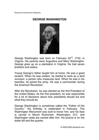 President Washington Elementary | PDF