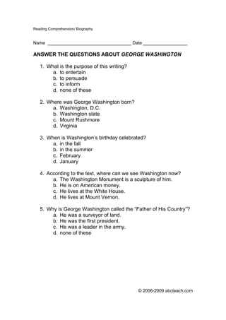 President Washington Elementary | PDF