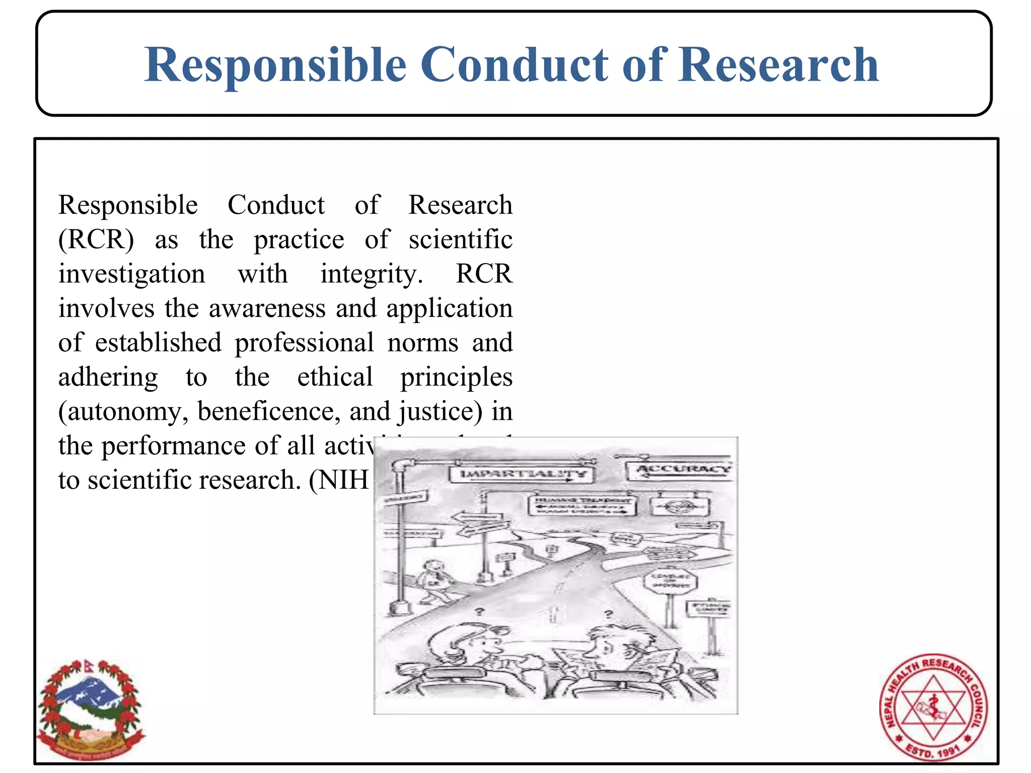 Responsible conduct of Research in Nepal | PPTX