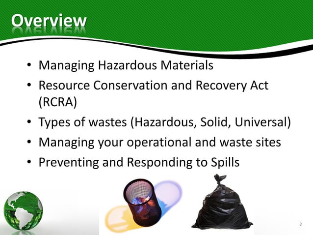 RCRA Training Basics - Waste Site Mangement, US Army Puerto Rico | PPT
