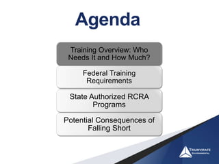 An Expert's Guide to RCRA Training | PPTX