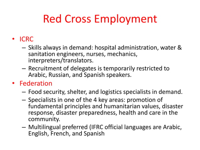 International Red Cross & Red Crescent Movement | PPTX