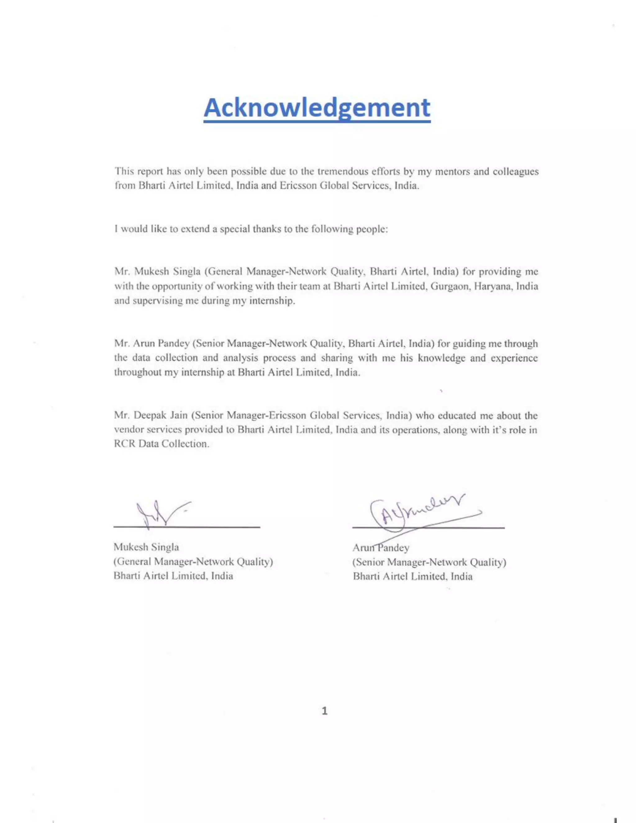 Report on Repeat Call Rate as Network KPI | PDF