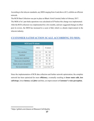Report on Repeat Call Rate as Network KPI | PDF