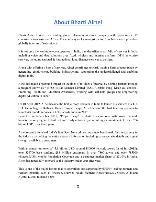 Report on Repeat Call Rate as Network KPI | PDF