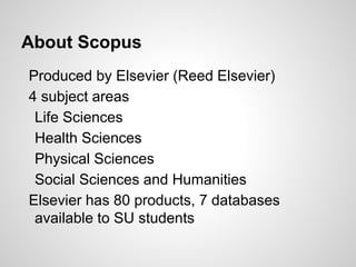 Scopus Overview | PPT