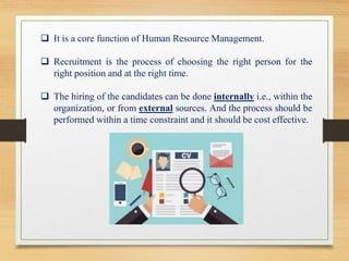 An Overview - Recruitment | PPTX